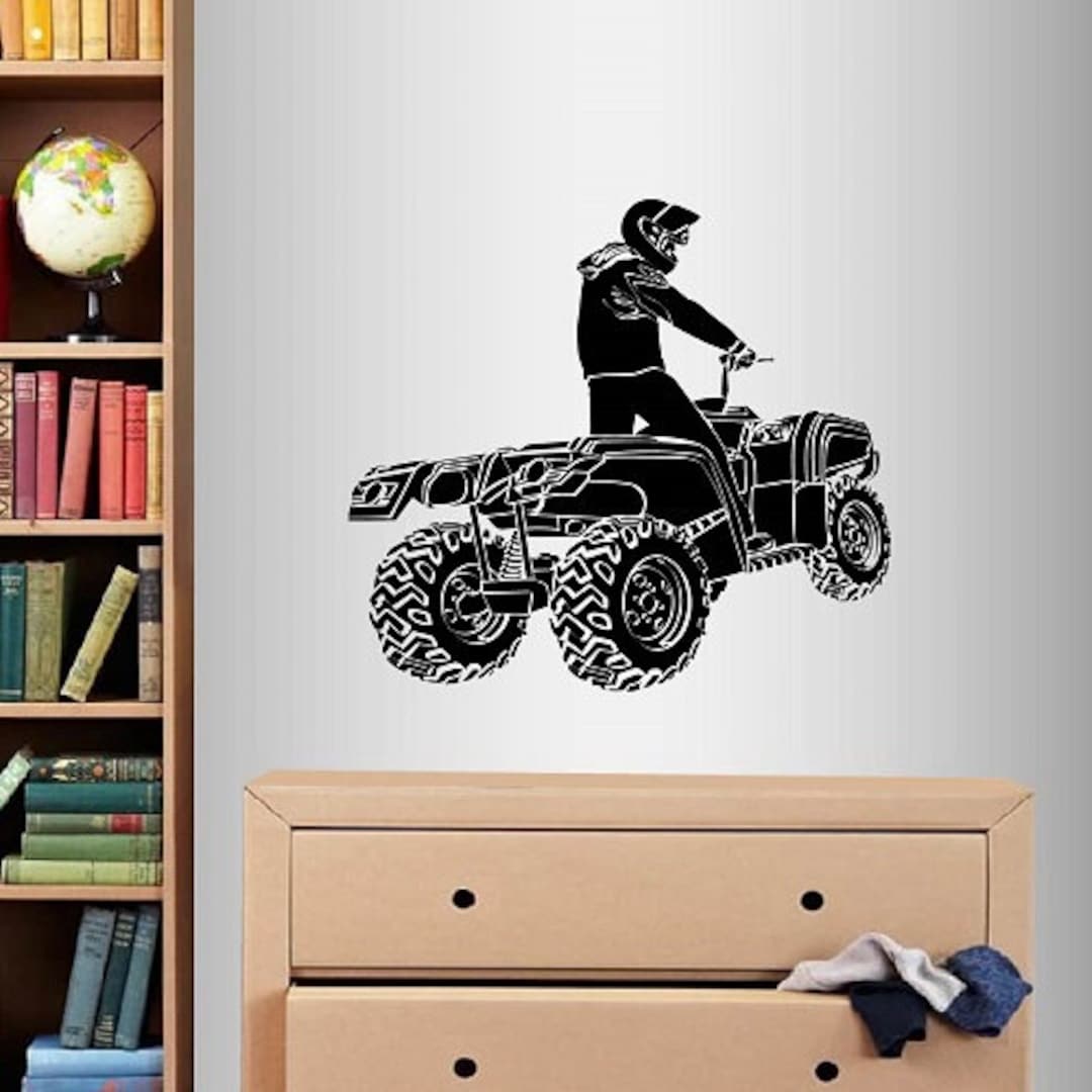 In-style Decals Wall Vinyl Decal Home Decor Art Sticker ATV 4 Wheeler ...