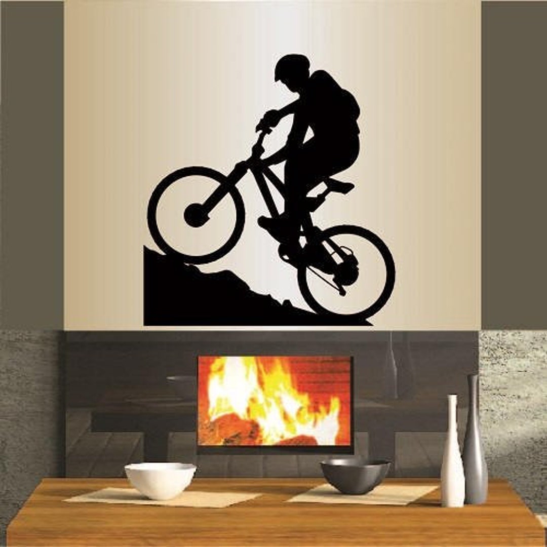 In-style Decals Wall Vinyl Decal Home Decor Art Sticker Mountain Biking ...