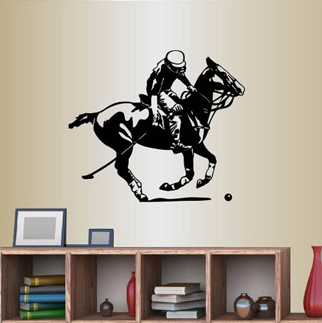 In-style Decals Wall Vinyl Decal Home Decor Art Sticker Polo Player on ...