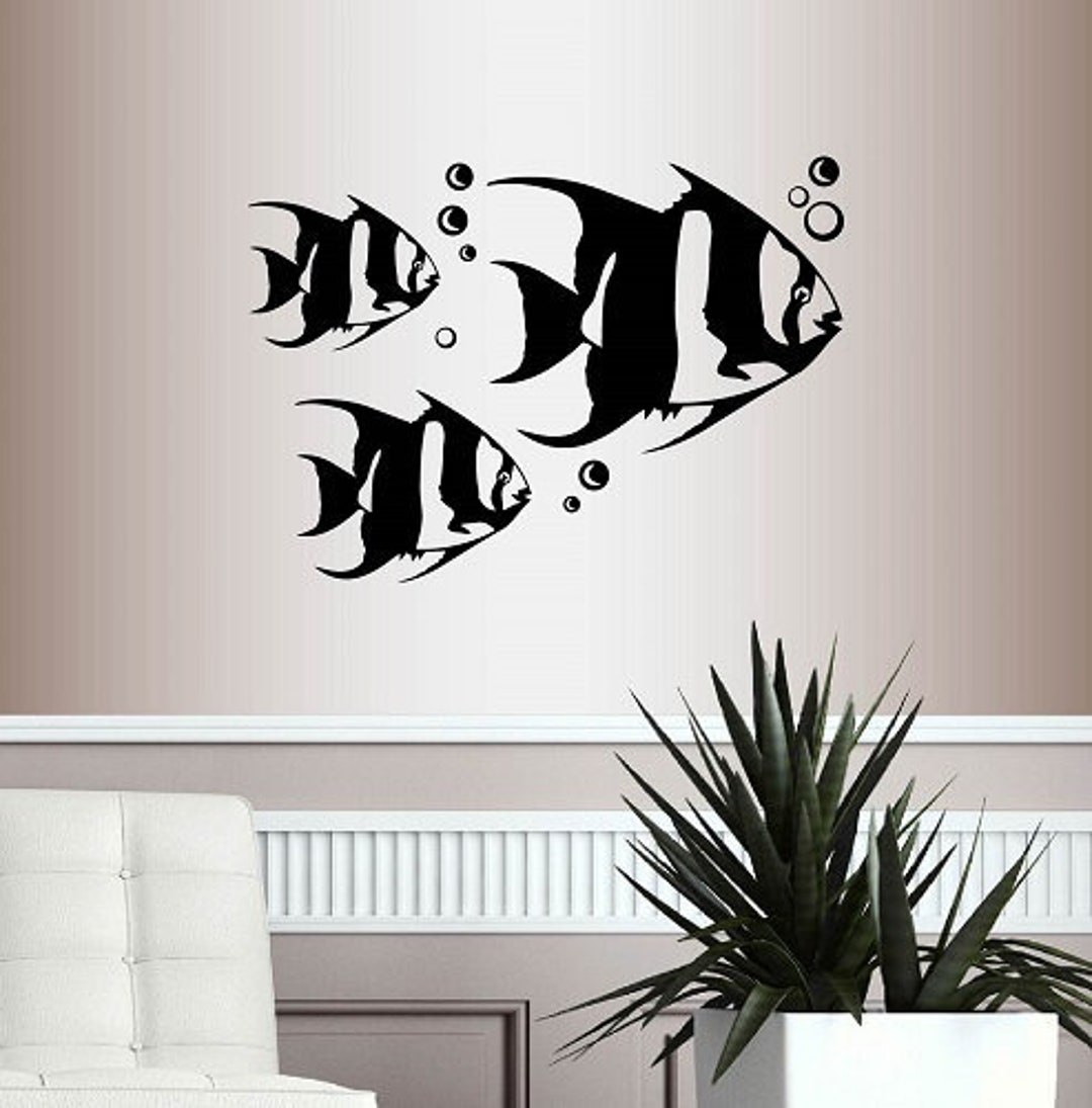 In-style Decals Wall Vinyl Decal Home Decor Art Sticker Exotic Fish Sea ...