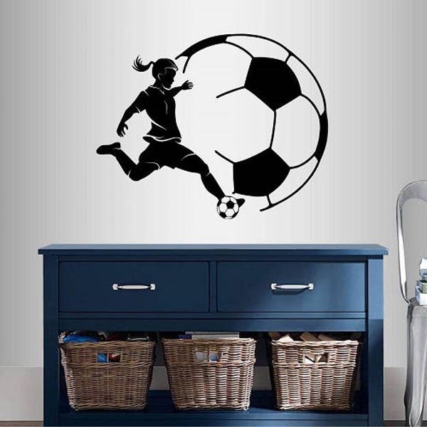 Soccer Wall Decal - Etsy