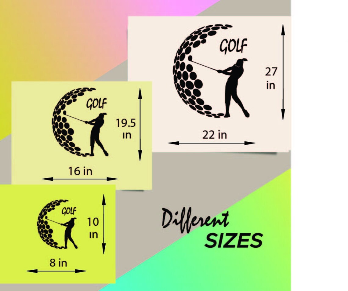 In-style Decals Wall Vinyl Decal Home Decor Art Sticker Silhouette Golf ...