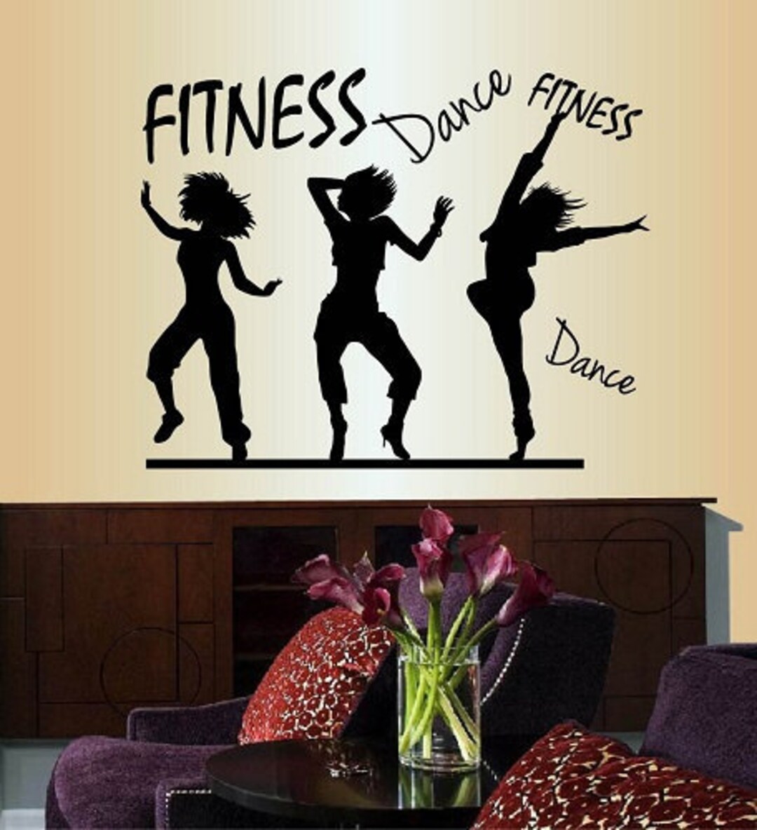 In-style Decals Wall Vinyl Decal Art Sticker Fitness Dance Words ...