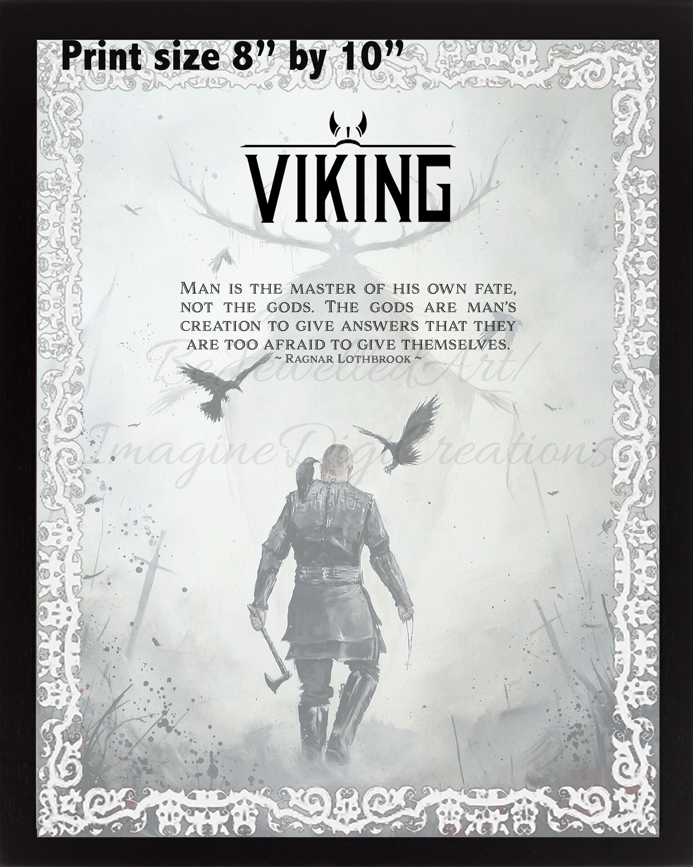 Viking Nine Noble Virtues Print, Father's Day Gift (digital Download ...