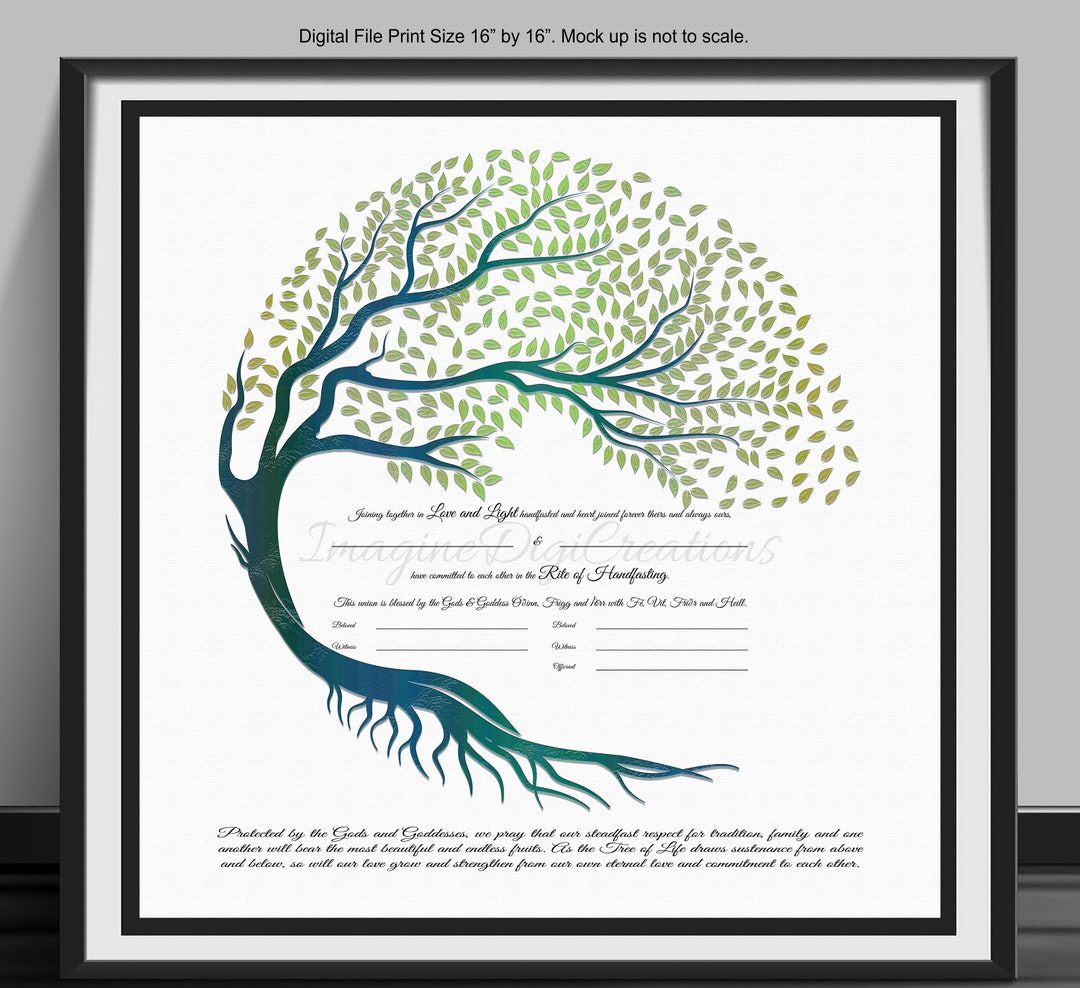 Handfasting, Tree of Love, Wedding Gift, Engagement, Tree of Life ...