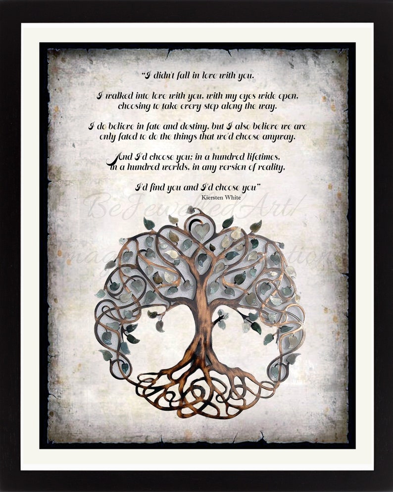 Tree of Life Blessing Viking Love Heart Couples - Etsy