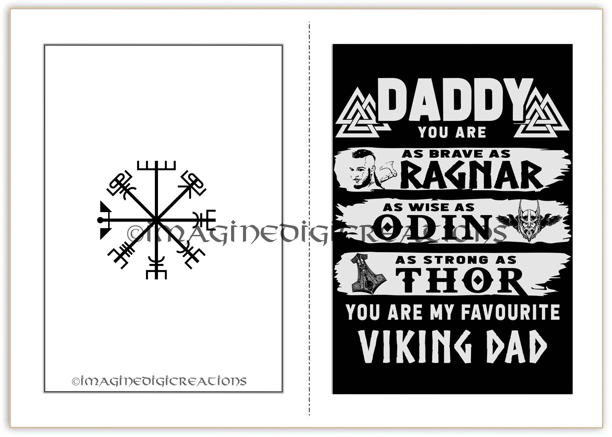 Father's Day, Viking Dad, Husband, Anniversary, Birthday, Printable ...