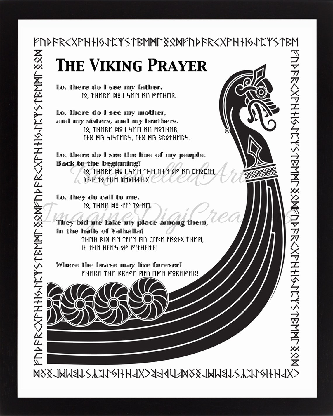 Viking Prayer, Digital Prints, Instant Print, Vikings, Valhalla, Viking ...