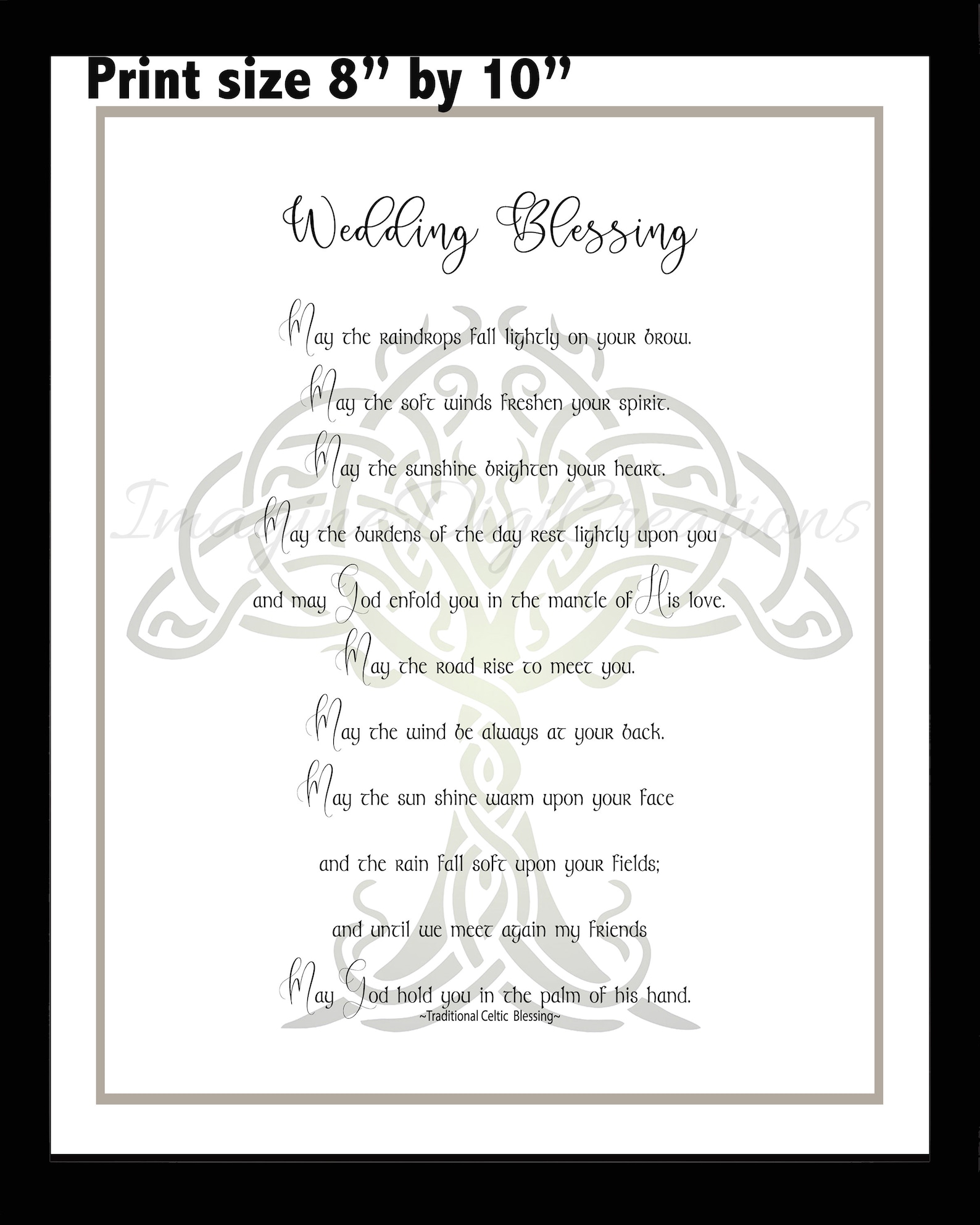 Blessing of the Hands, Handfasting Blessing,handfasting Certificate ...