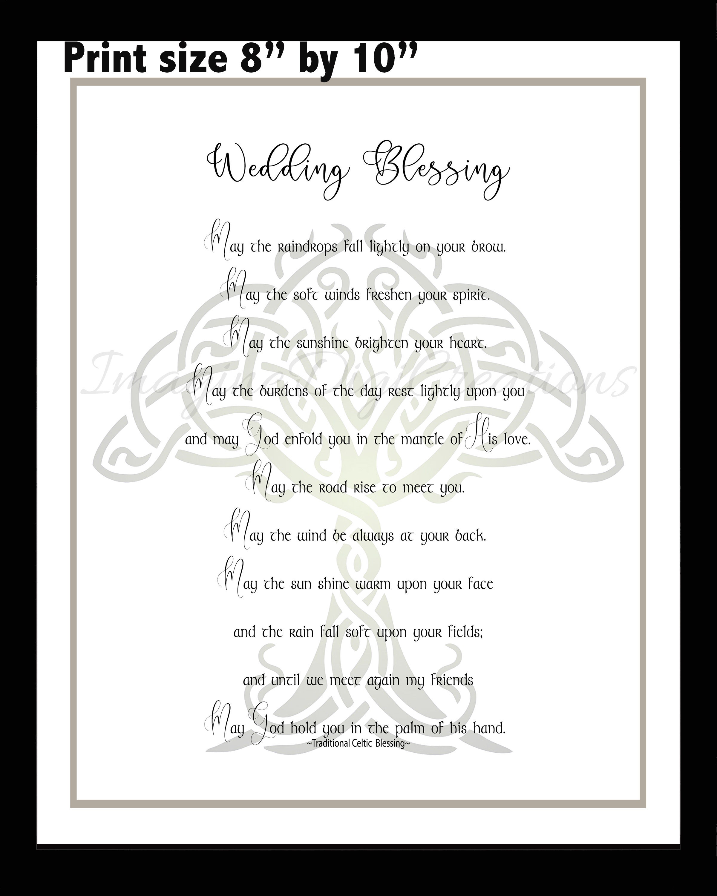 Blessing of the Hands, Handfasting Blessing,handfasting Certificate ...