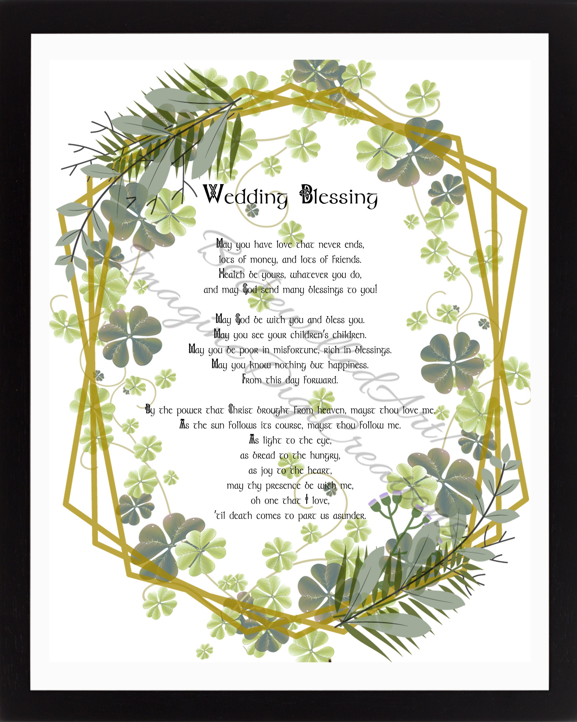 Wedding Blessing, Celtic Love, Gaelic,irish, Engagement,wedding ...
