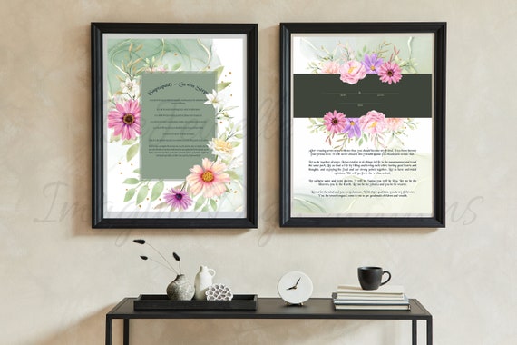 Seven Steps Seven Pheras Saptapadi Hindu Wedding Indian | Etsy