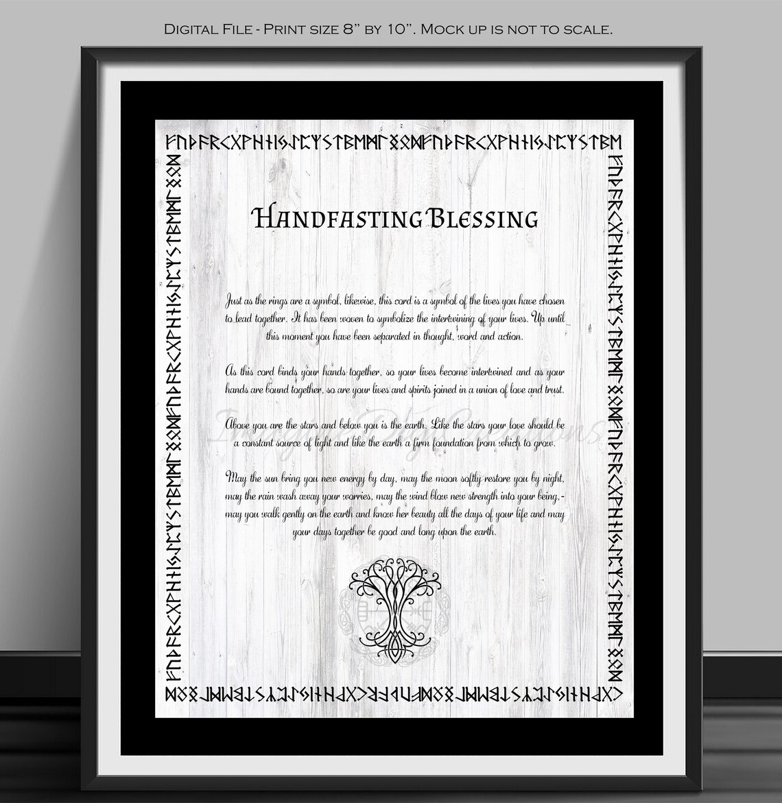 Handfasting Blessing, Handfasting, Old Norse, Wedding Gift, Engagement ...