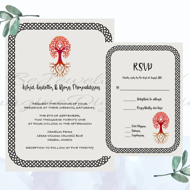 Viking Wedding Invitations - Etsy