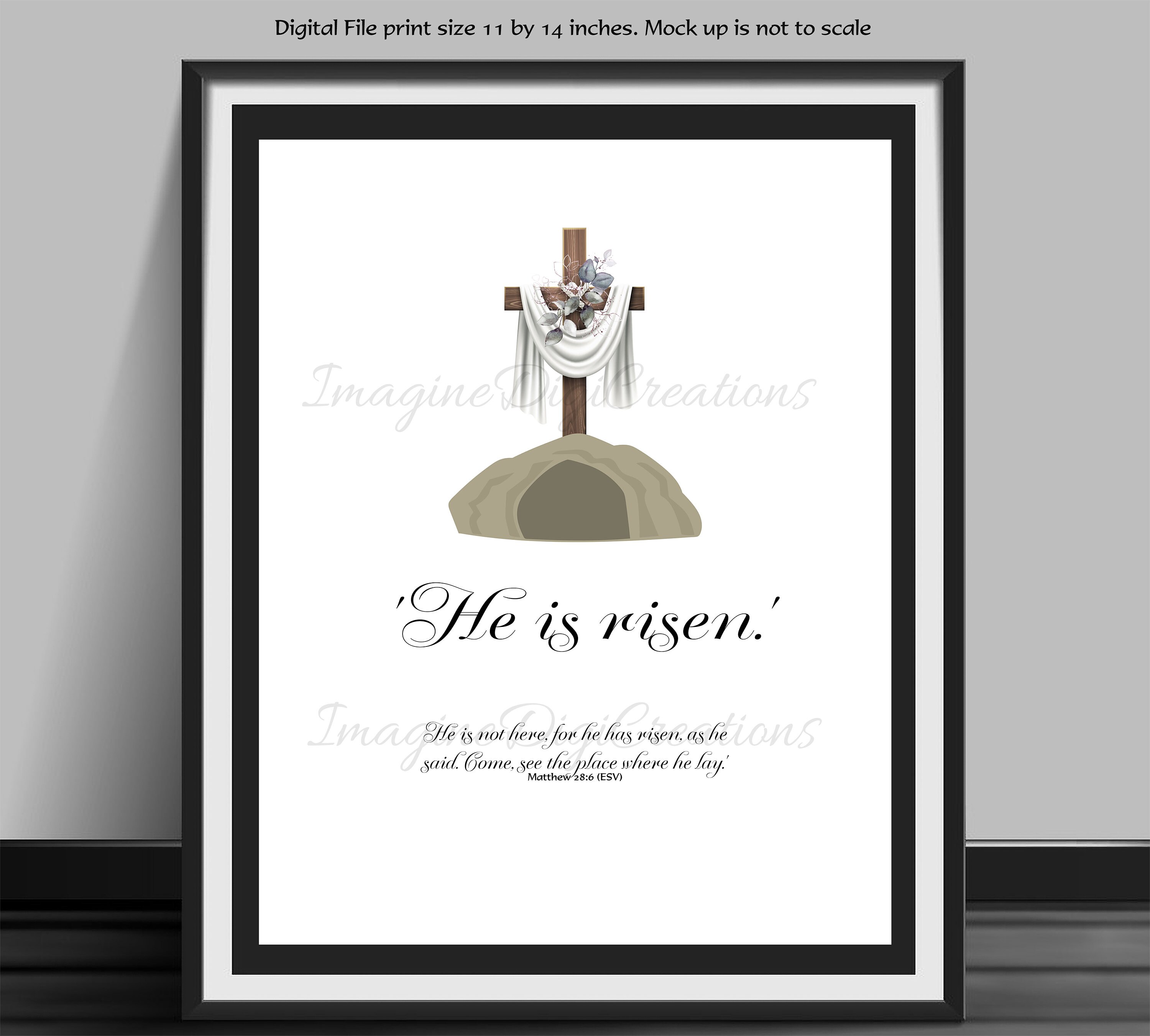 Easter, Bible Verses, Printables, Set of 3, Resurrection, Scripture ...