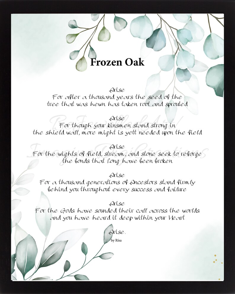 Viking Style Digital Prints,viking Prayer, Asatru Ceremonies, Odin ...