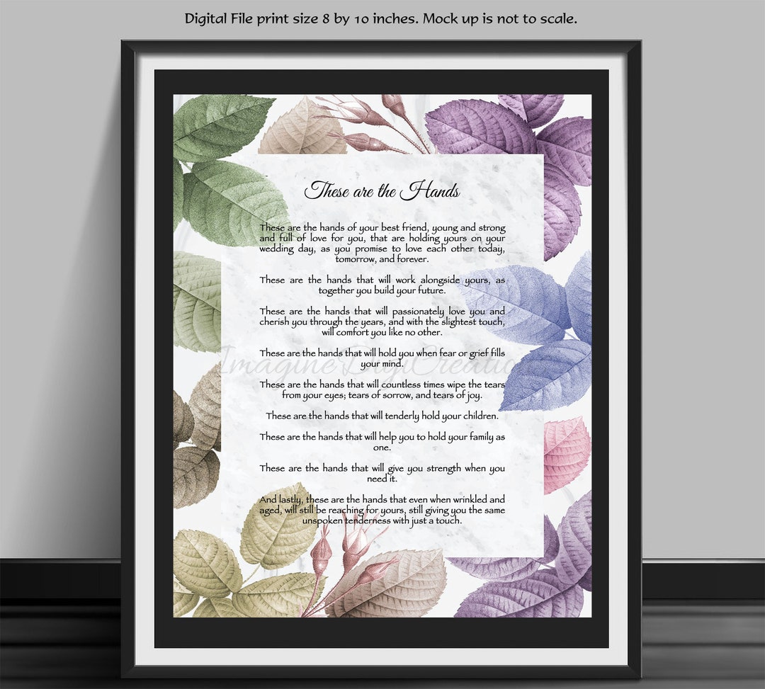 Hand Blessing, Handfasting,love,vows, Couples Gift, Celtic,pagan ...