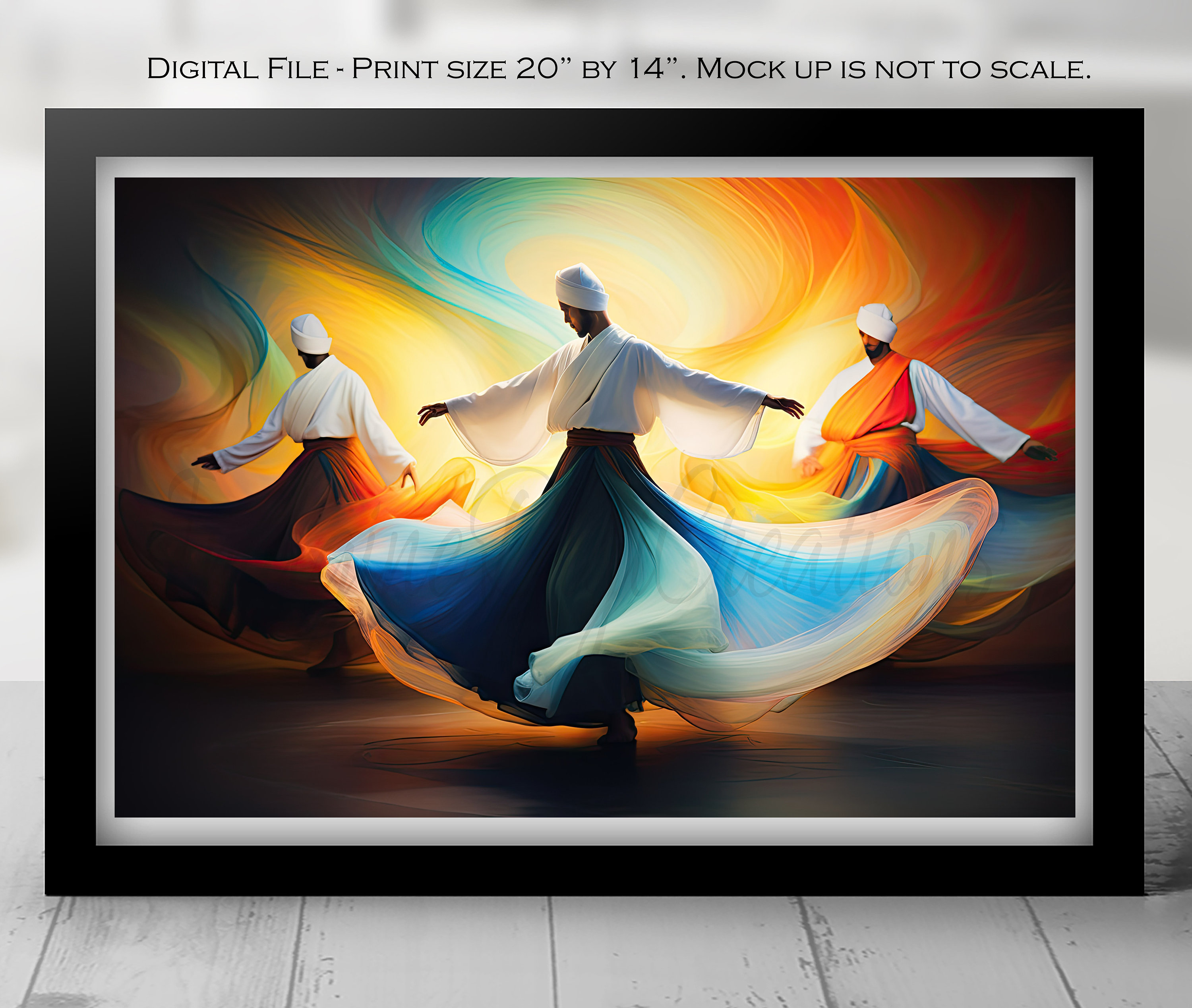 Rumi Quote Art, Sufi Home Decor, Turkish Dervish Wall Art, Whirling ...