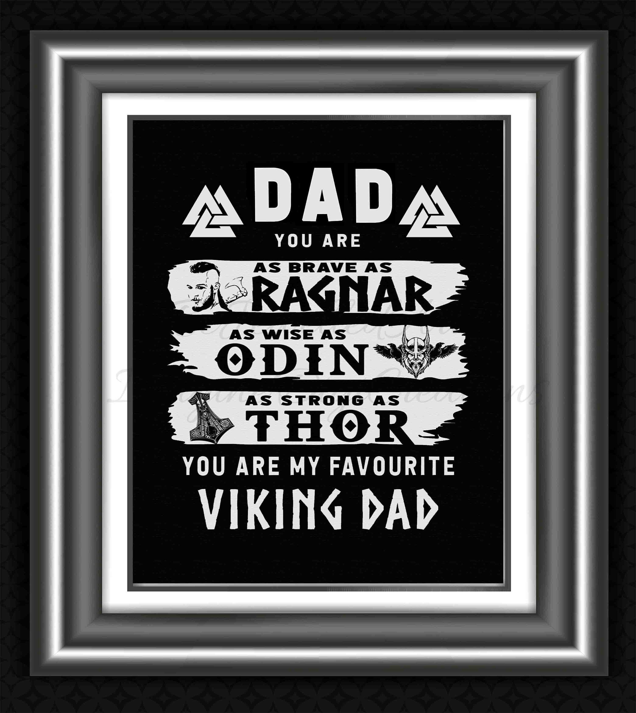 Viking Nine Noble Virtues Print, Father's Day Gift (digital Download ...