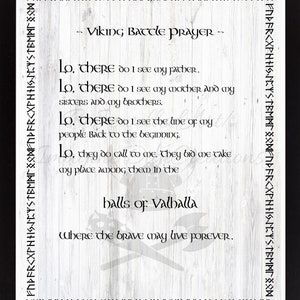 Viking Style Digital Prints,viking Prayer, Noble Virtues, Odin, Vikings ...