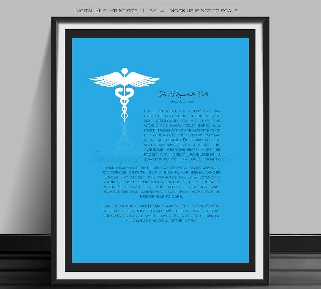 Oath of Hippocrates,hippocratic Oath,medical Code of Ethics,new Doctor ...