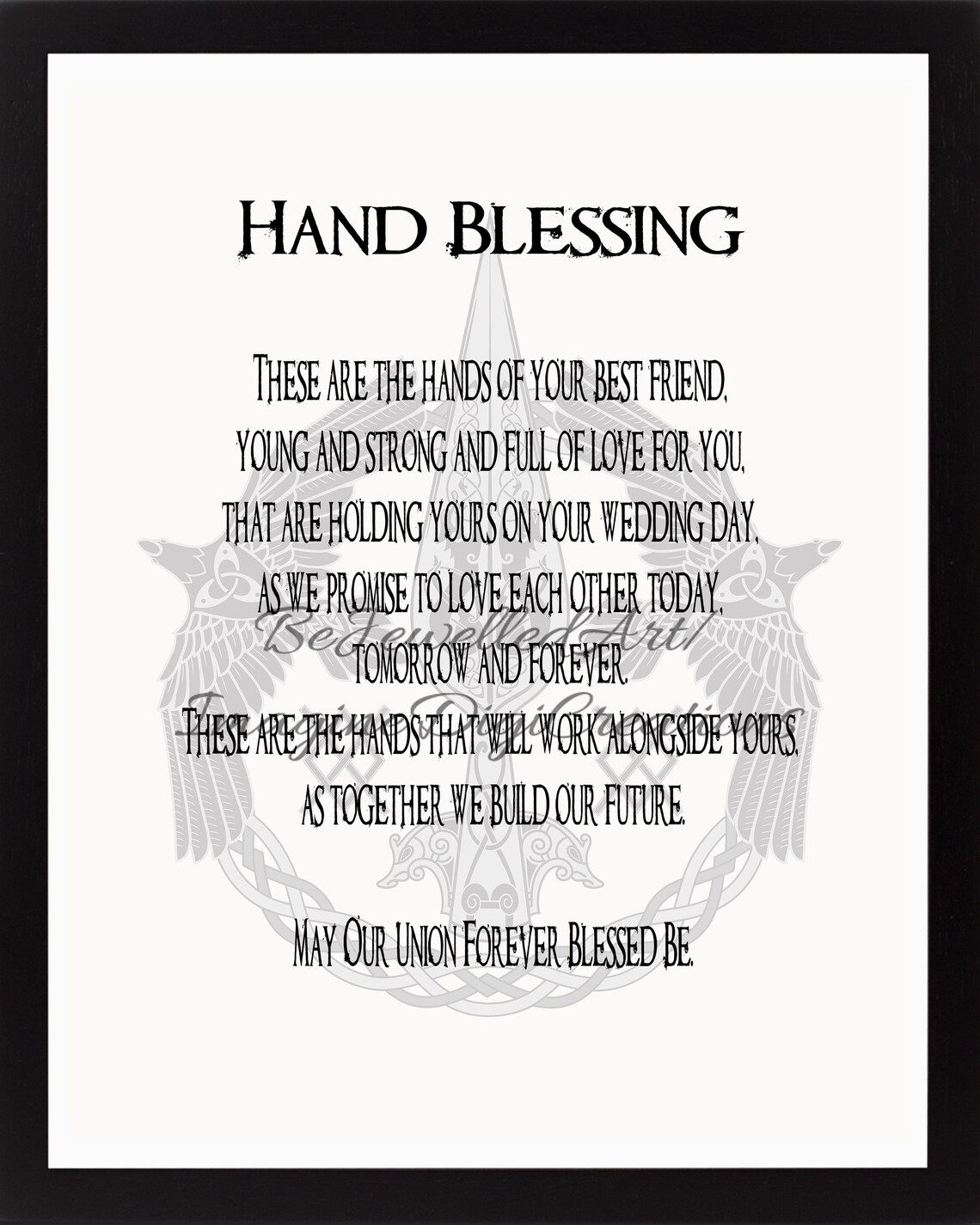 Viking Norse Asatru Pagan Custom Wedding Vows Hand - Etsy UK
