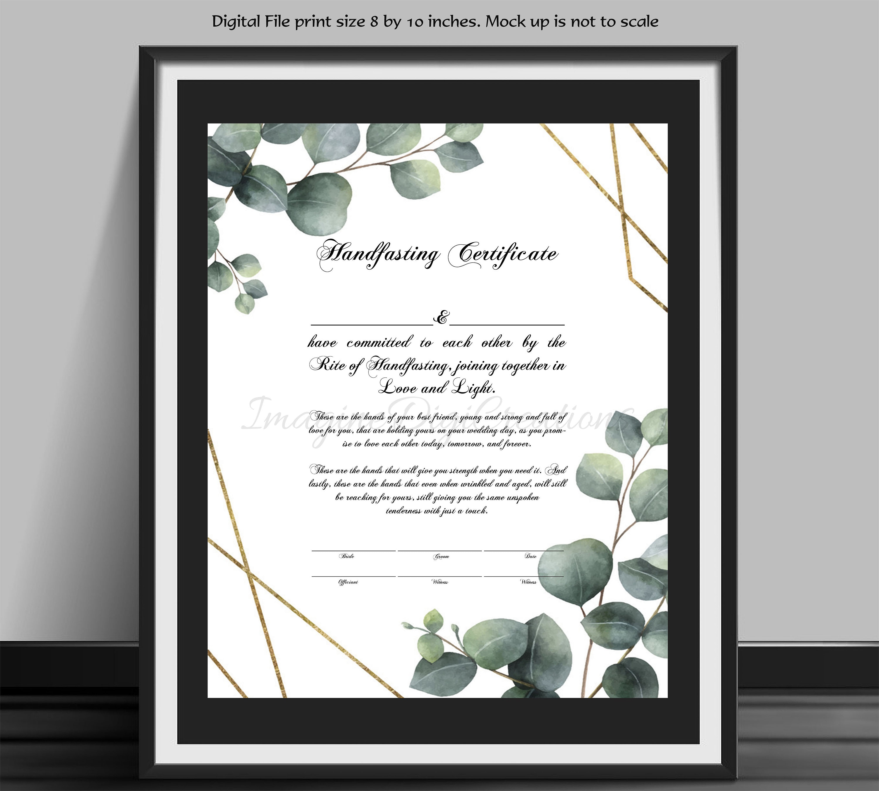 Certificate, Handfasting, Blessing for the Home,pagan,blessings,celtic ...