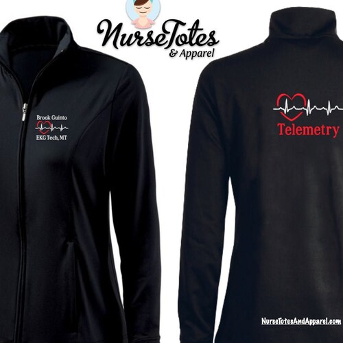 Telemetry Nurse Jacket Personalized With Embroidery - Etsy