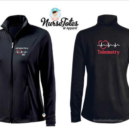 Telemetry Nurse Jacket Personalized With Embroidery - Etsy