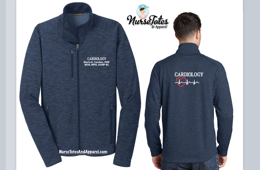 Men's Cardiology Jacket Nursing Jacket Gift for Him Personalized With ...