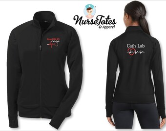 Nurse Jacket EKG Personalized - Etsy