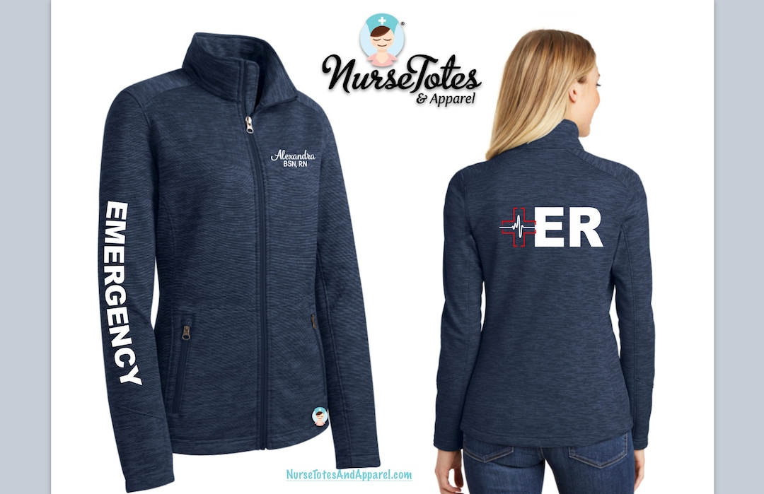 Emergency Nurse Jacket ER Nurse Personalized Nurse Jackets - Etsy