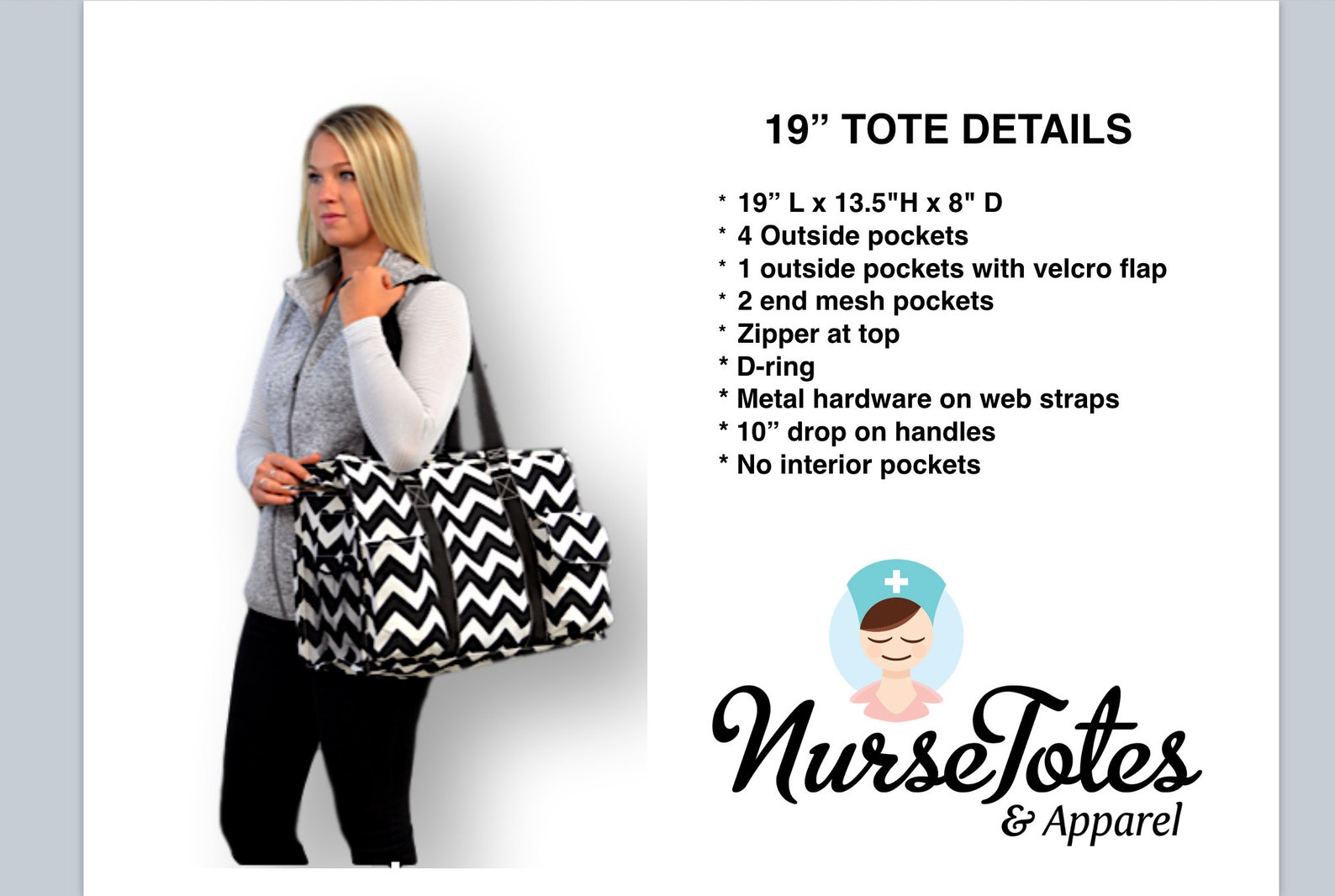Flower Power Clinical Tote Medical Tote Bag for Any Medical - Etsy