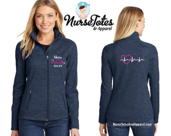 Telemetry Nurse Jacket Personalized With Embroidery | Etsy