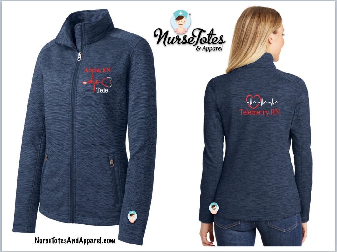 Telemetry Nurse Jacket Personalized With Embroidery - Etsy