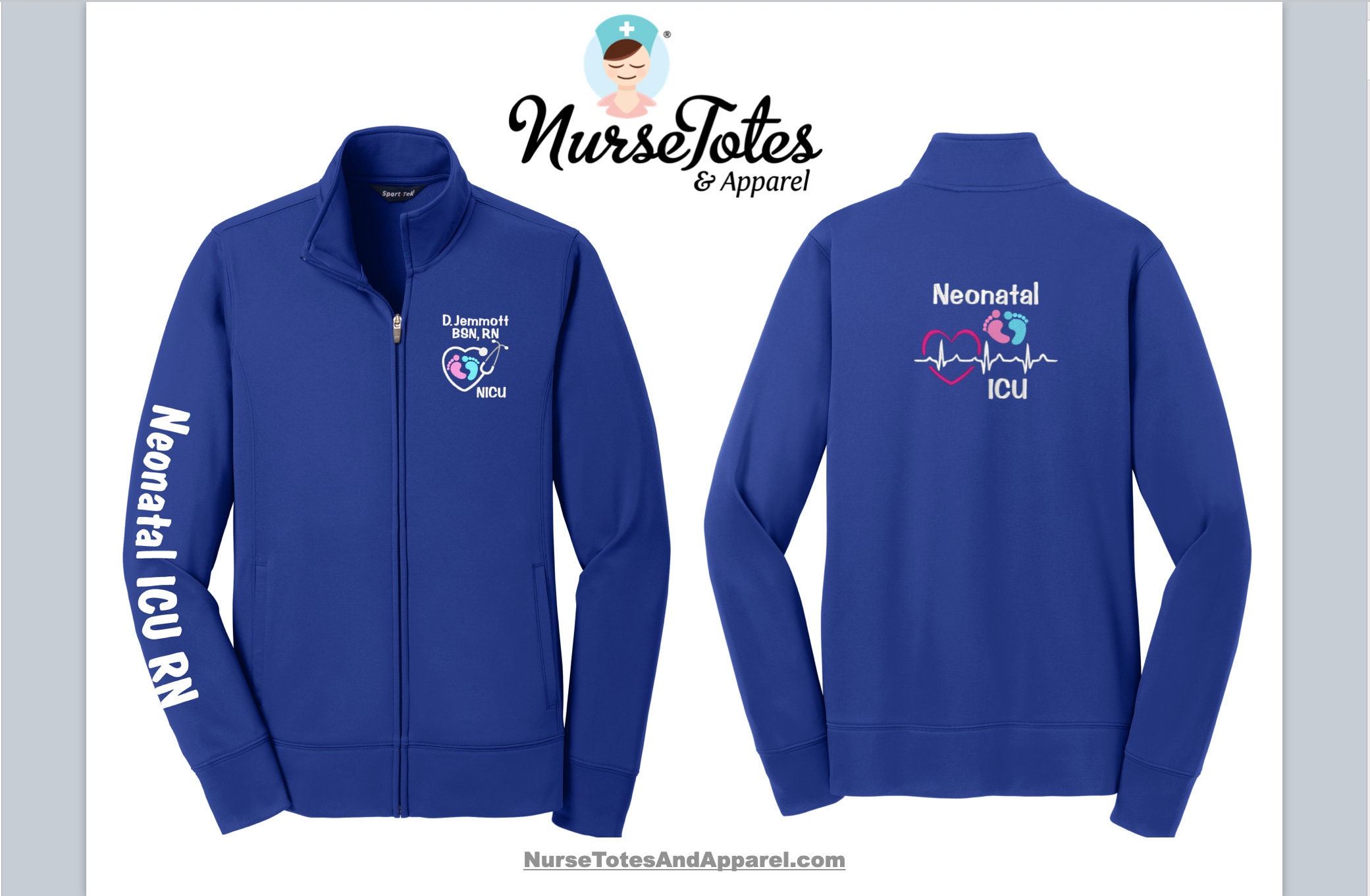 Neonatal ICU Nurse Jacket Warm Nurse Jacket Personalized | Etsy