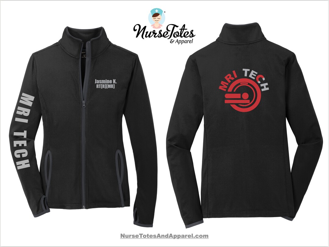 MRI Tech Ladies Jacket Sport Wick Jacket Personalized - Etsy