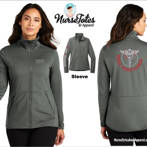 NP Nurse Practitioner Jacket Made to Layer Ladies Fitness Moisture ...