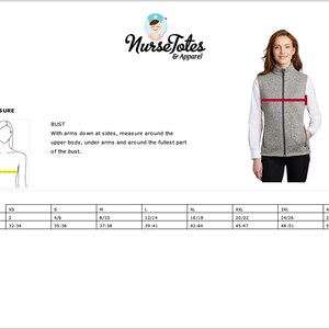 Neonatal ICU NICU Vest Sweater Vest Full Zip Women's Personalized With ...