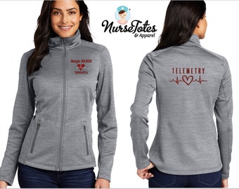 Telemetry Nurse Jacket Personalized With Embroidery | Etsy