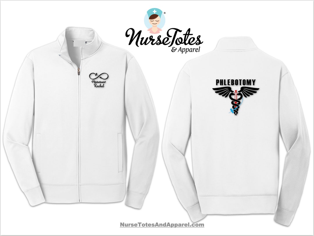Phlebotomist Jacket Personalized Inside Pockets Warm Phlebotomy Tech ...