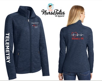 Telemetry Nurse Jacket Personalized With Embroidery | Etsy