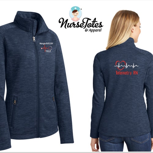 Custom Nurse Full Zip Jacket With Pockets or Personalized - Etsy