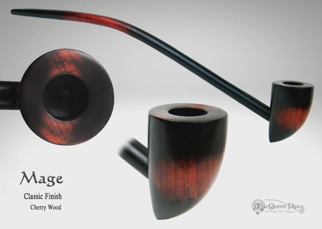 Macqueen Premium Wood Mage Wizard Churchwarden Pipe - Etsy