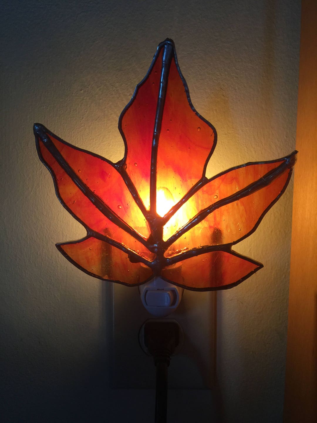 Autumn Leaf Night Light - Etsy