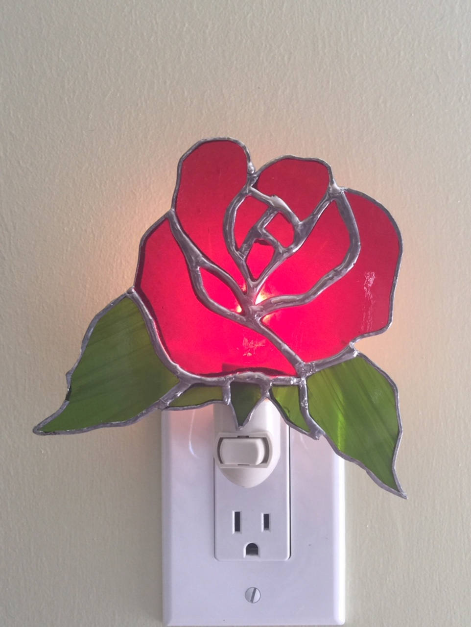 Rose Night Light - Etsy