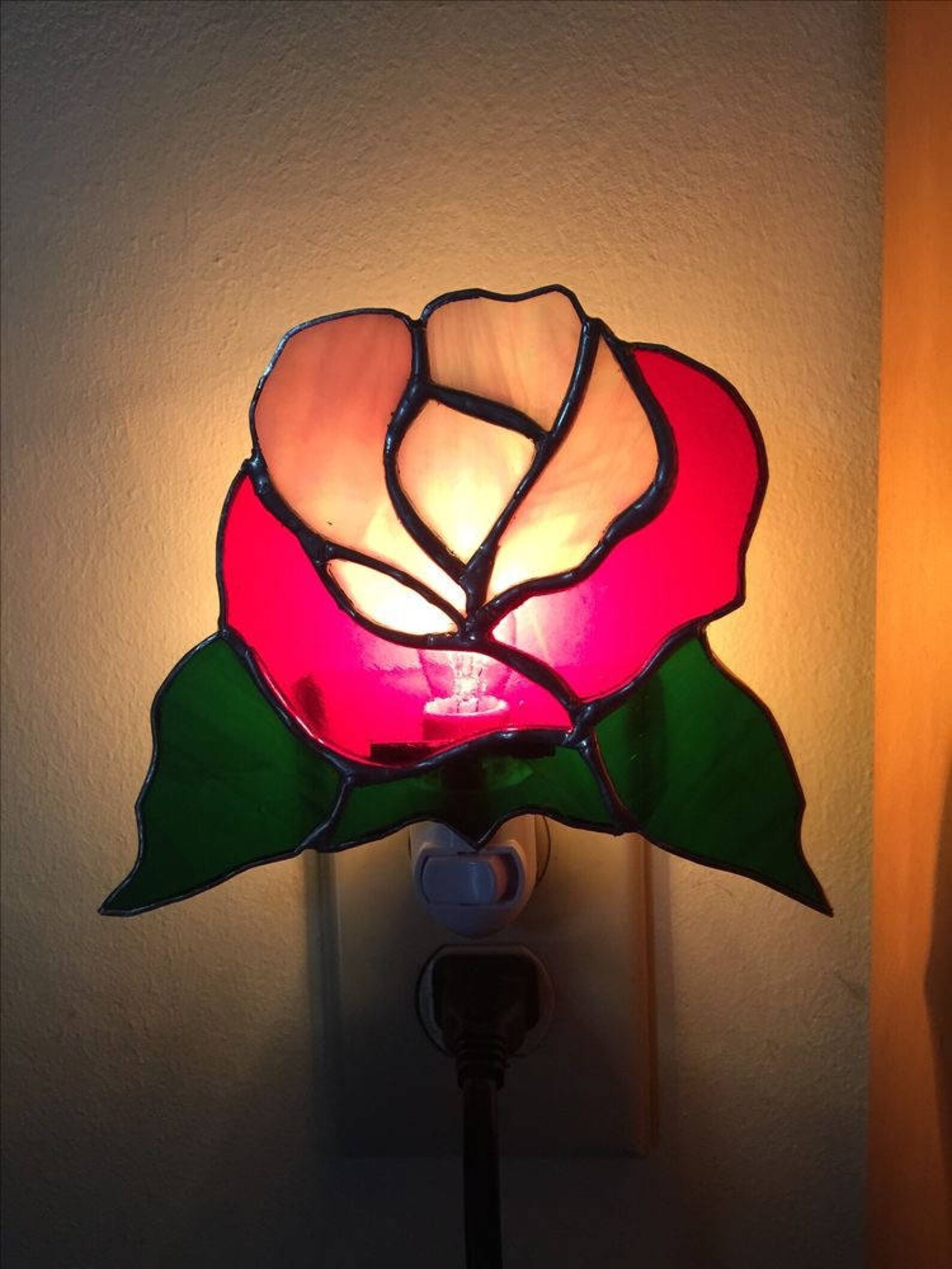 Rose Night Light - Etsy
