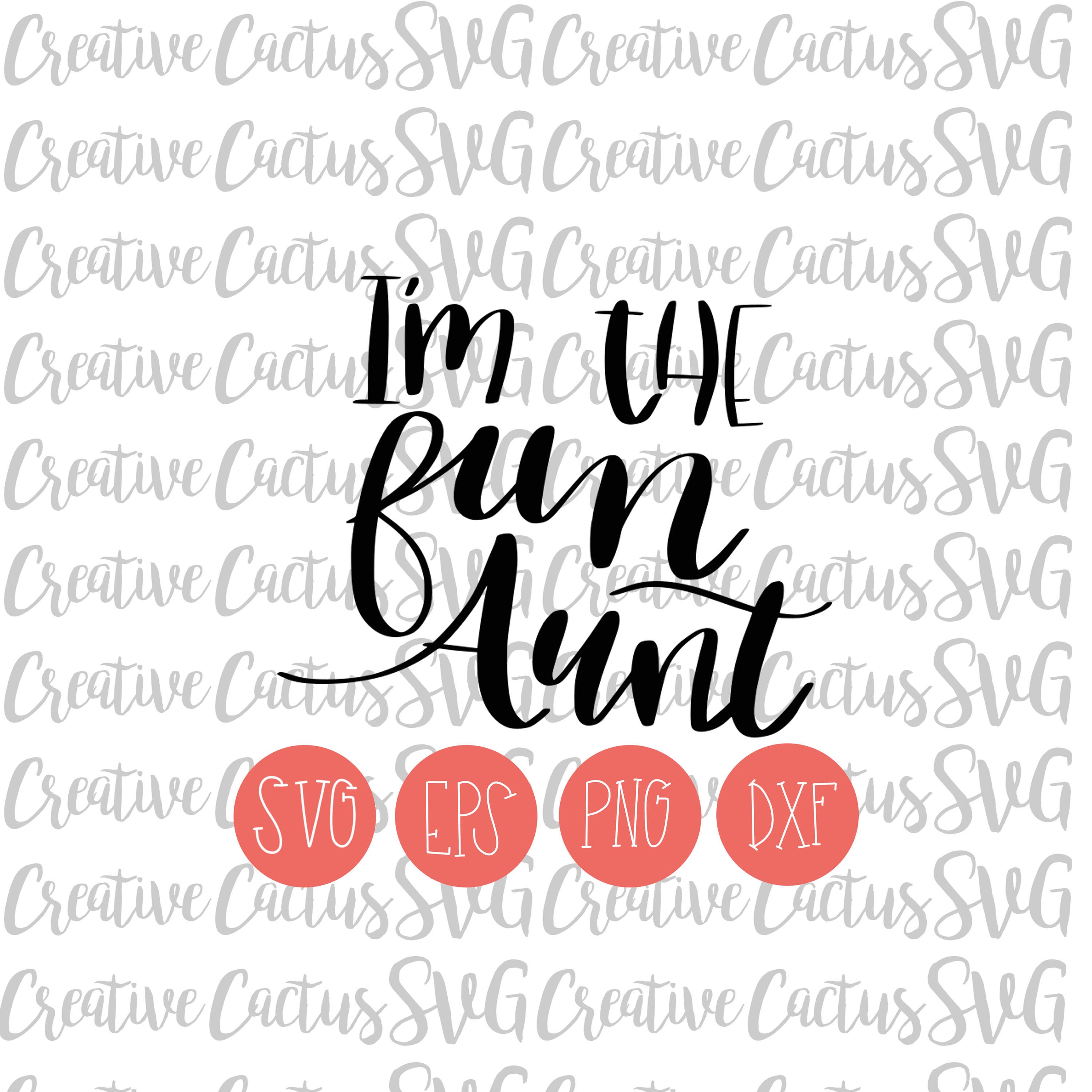 I'm the Fun Aunt SVG Fun Aunt Aunt Niece Hand - Etsy