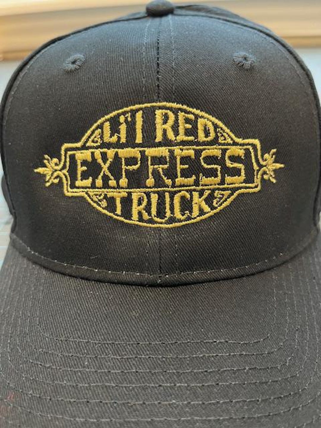 Embroidered Black Li'l Red Express Hat - Etsy