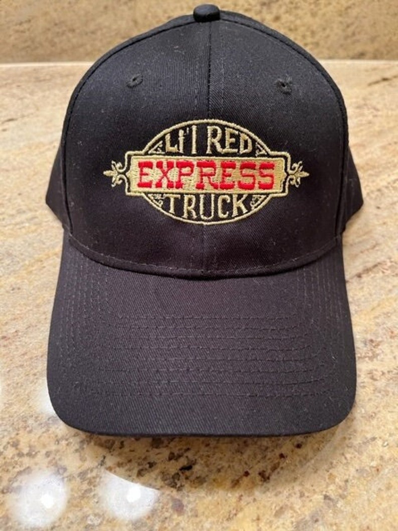 Embroidered Black Li'l Red Express Hat - Etsy